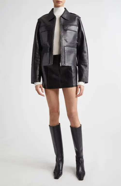 STAND STUDIO Sherla Lambskin Leather Jacket