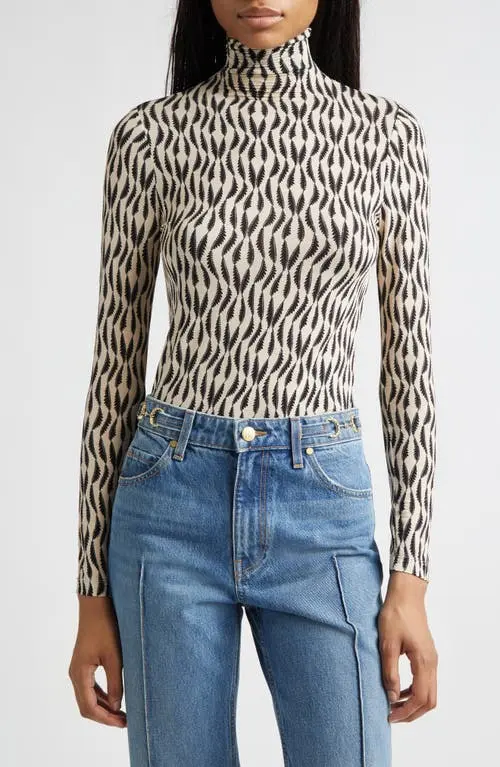 Ulla Johnson Aurelia Funnel Neck Jersey Top