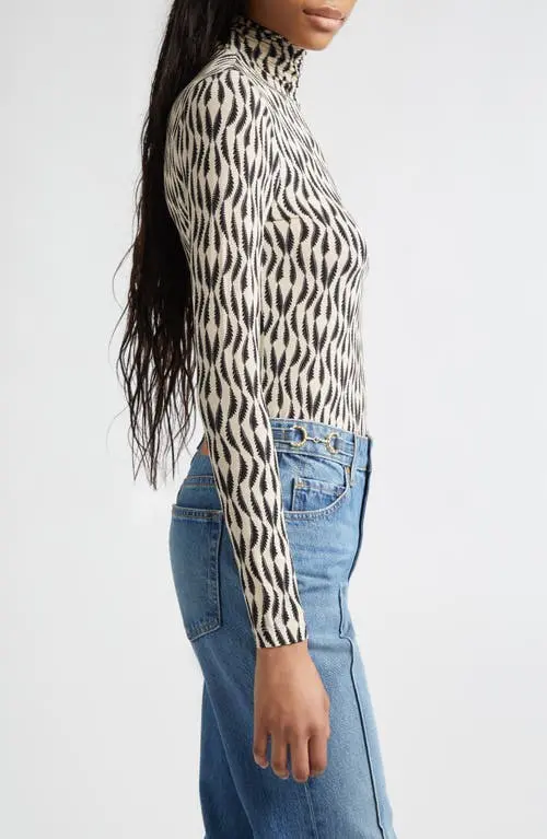 Ulla Johnson Aurelia Funnel Neck Jersey Top