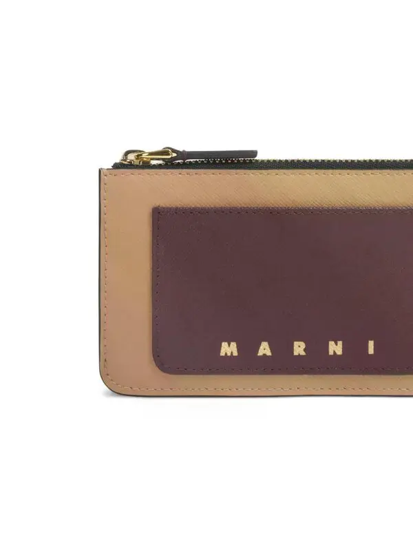 Marni Saffiano Zip Cardholder