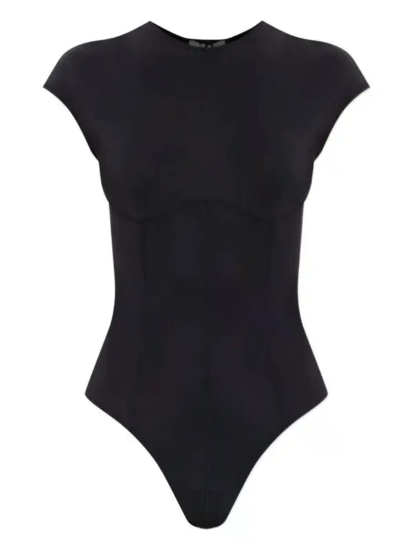 AGOLDE Nadia Crew Neck Bodysuit - Black