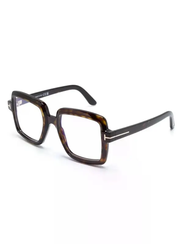 TOM FORD Ft5913b Tortoiseshell Square-frame Glasses