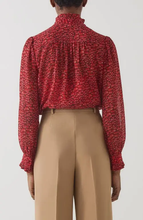 LK BENNETT Suzette Pleat Top