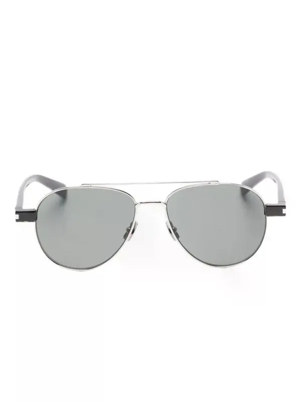 Saint Laurent Pilot-frame Sunglasses - Silver