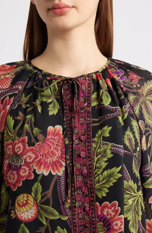 Kobi Halperin Shahar Floral Print Woven Shirt