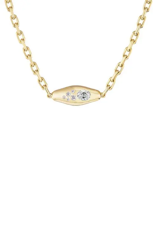 UNIFORM OBJECT Mini Vessel Diamond Pendant Necklace - Yellow Gold