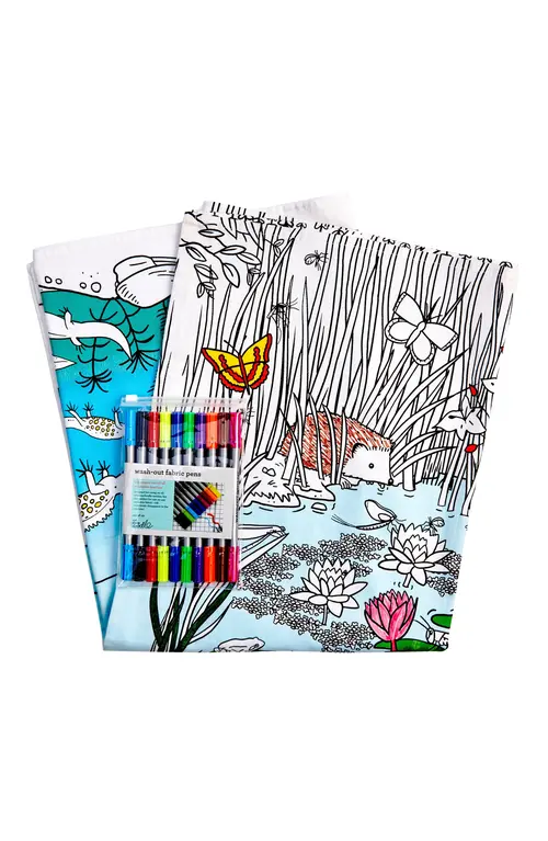 EAT SLEEP DOODLE Nature & Wildlife Tablecloth - Pond Adventure