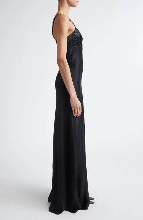 JASON WU Washed Twill & Sequin Gown