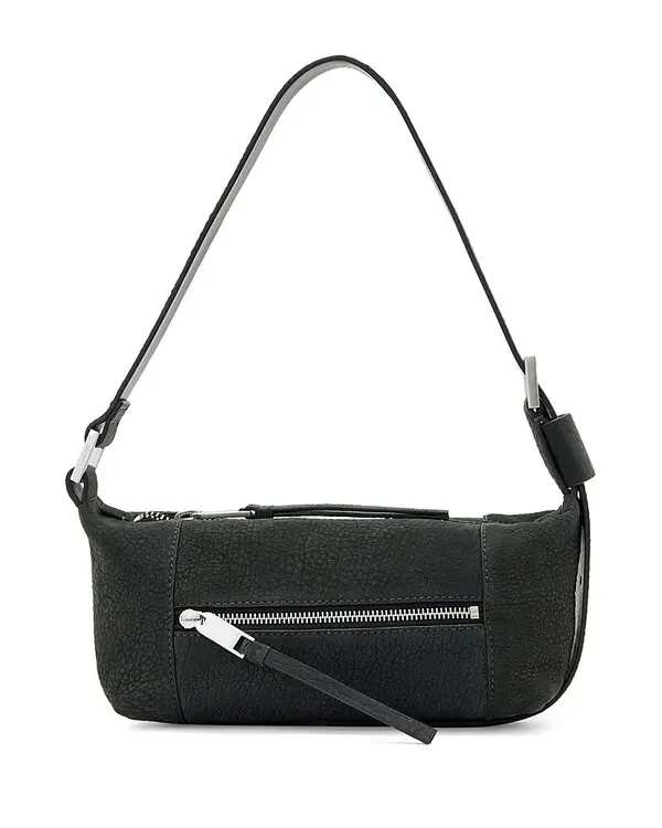 ALLSAINTS Vega Mini Leather Shoulder Bag - Meteorite