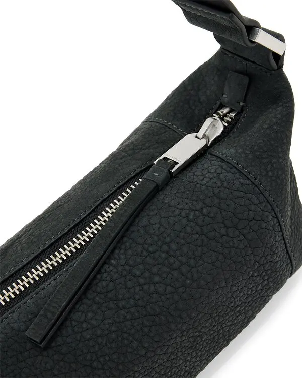 ALLSAINTS Vega Mini Leather Shoulder Bag - Meteorite