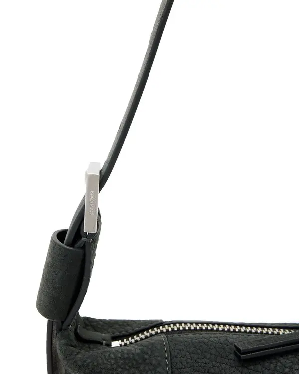 ALLSAINTS Vega Mini Leather Shoulder Bag - Meteorite