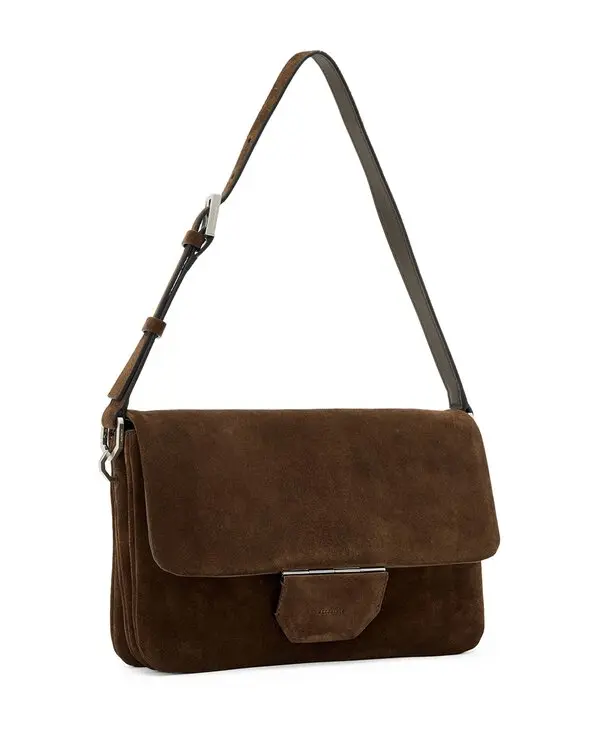 ALLSAINTS Ondine Medium Suede Shoulder Bag
