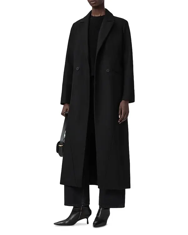 ALLSAINTS Nellie Wool Blend Longline Coat