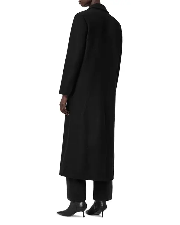 ALLSAINTS Nellie Wool Blend Longline Coat