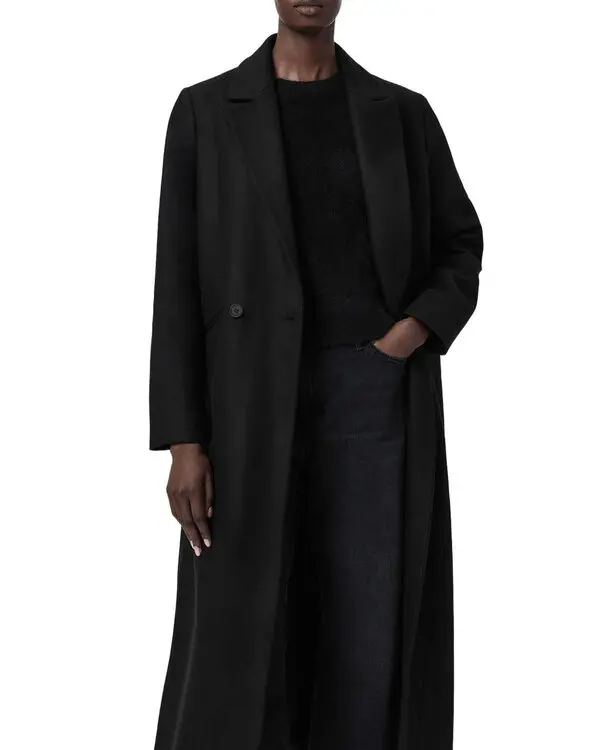 ALLSAINTS Nellie Wool Blend Longline Coat