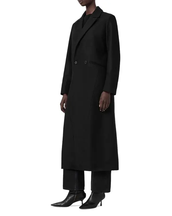 ALLSAINTS Nellie Wool Blend Longline Coat