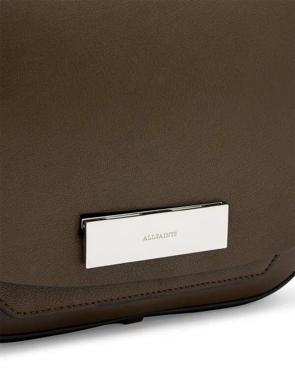 ALLSAINTS Etta Leather Satchel - Fango Brown