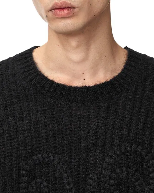 ALLSAINTS Chainy Crewneck Sweater - Black
