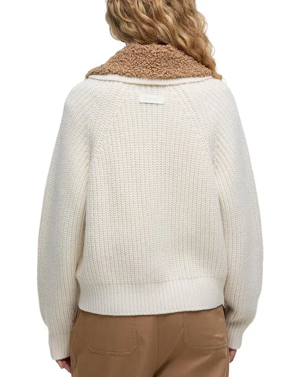 Barbour Knitted Bomber Cardigan Sweater