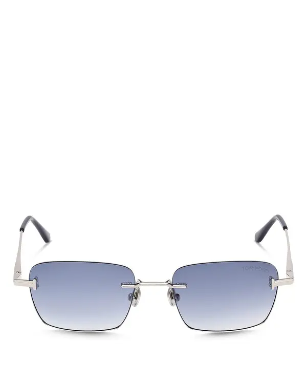 TOM FORD Jake Rectangular Sunglasses 54mm