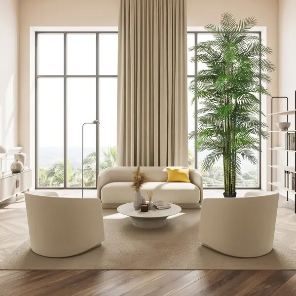 NEARLY NATURAL 12' Uv Resistant Artificial Areca Palm Tree