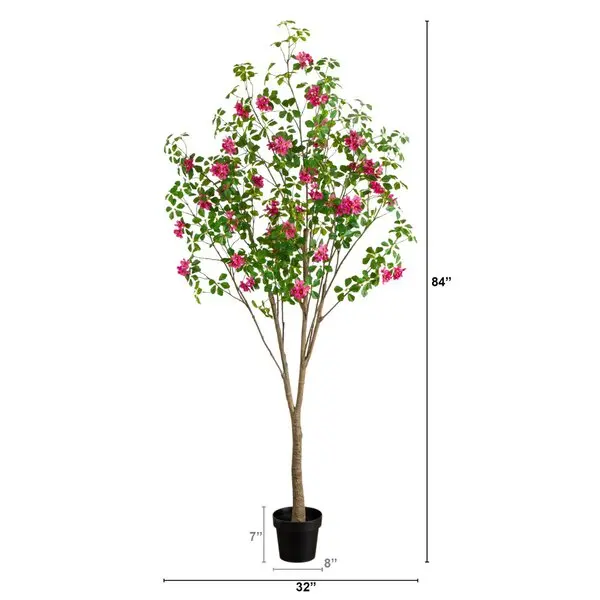 NEARLY NATURAL 7' Artificial Dogwood Tree