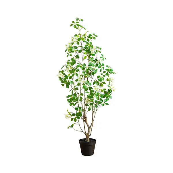 NEARLY NATURAL 4' Artificial Dogwood Tree - Green