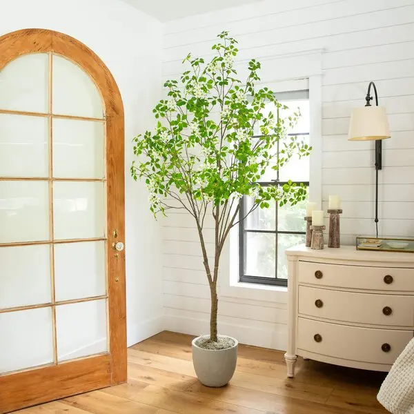 NEARLY NATURAL 7' Artificial Dogwood Tree