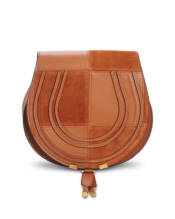 Chloé Marcie Checkered Saddle Bag