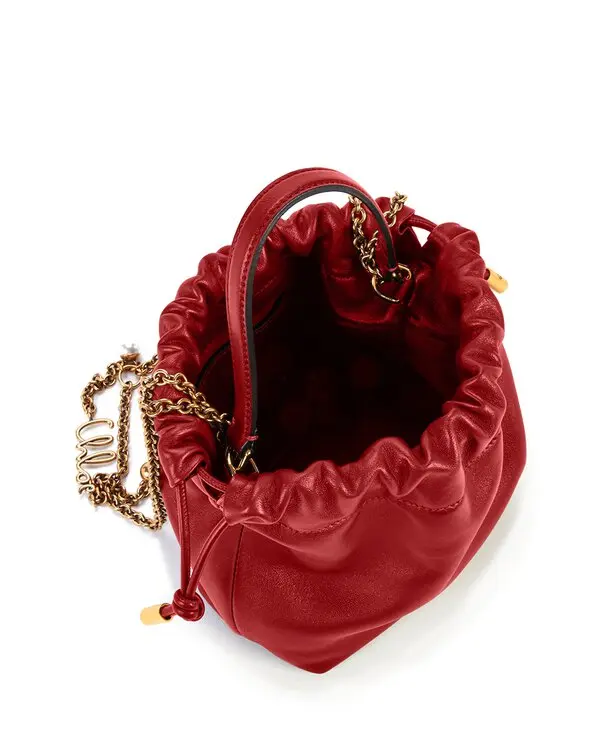 Chloé Marcie Mini Leather Crossbody Bag - Divine Red