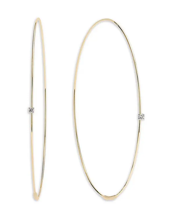 Lana Jewelry 14k Yellow Hoop Earrings - Gold