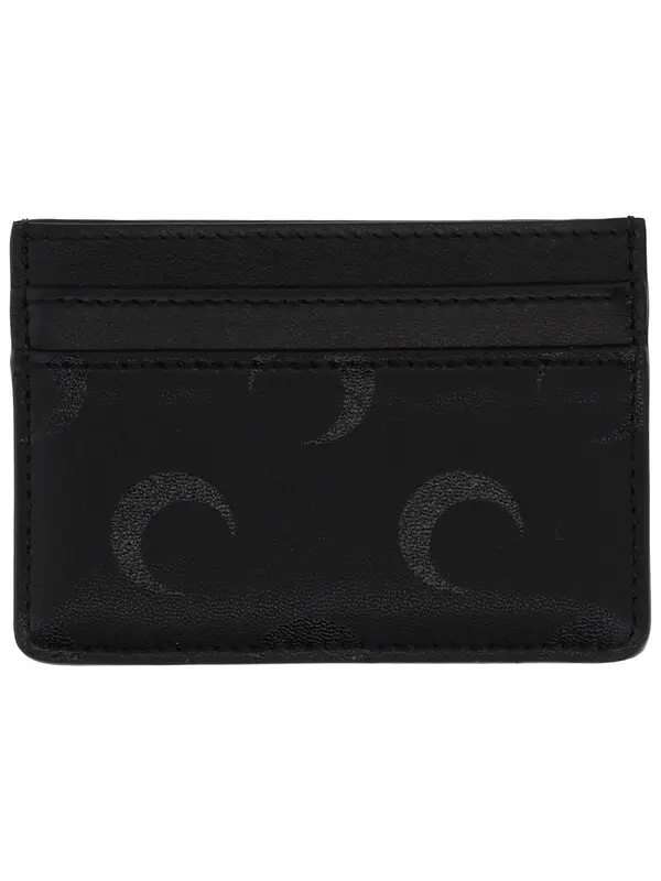 MARINE SERRE Card Holder With Print - Black