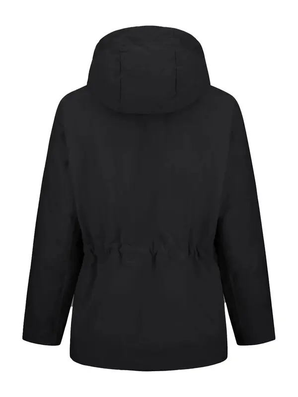 Herno Crinkle Metallic Parka - Black