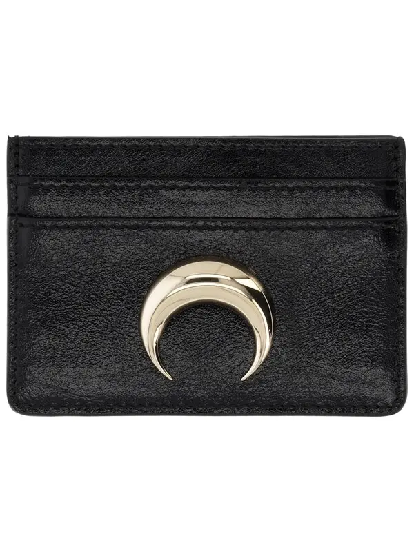 MARINE SERRE Card Holder With Logo - Black