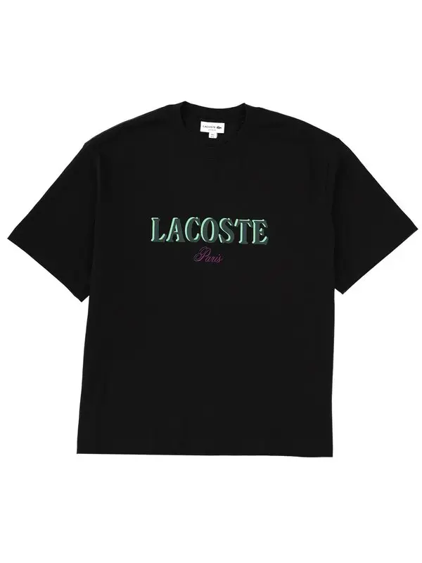 Lacoste T-shirt With Graphics - Black