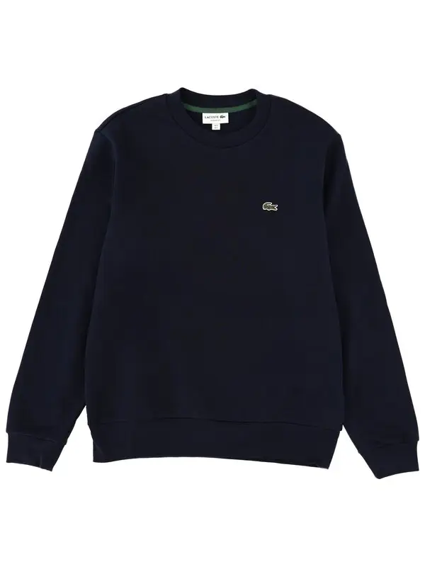 Lacoste Fleece Sweatshirt With Logo - Blue