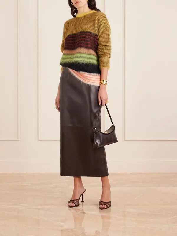 La DoubleJ Brera Striped Mohair-blend Sweater - Multi