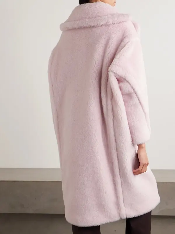 Max Mara Double-breasted Alpaca-blend Coat - Pink