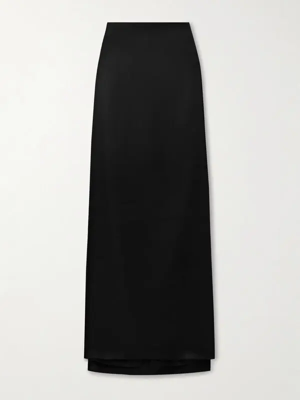 Brandon Maxwell The Monroe Draped Maxi Skirt
