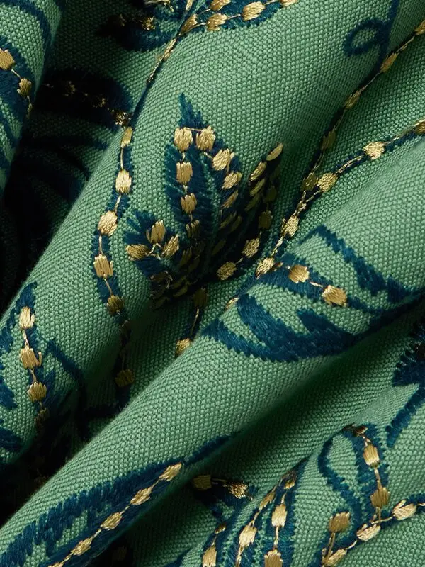 MARTA FERRI Eugenio Embroidered Maxi Dress