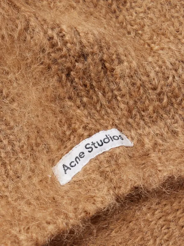 Acne Studios Tie-detailed Mohair And Wool-blend Hood