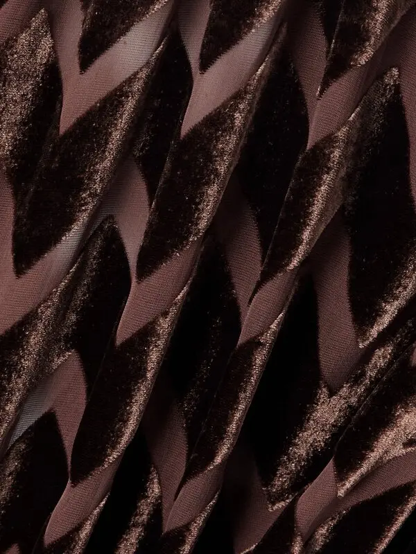 LANVIN Devoré-velvet Maxi Dress