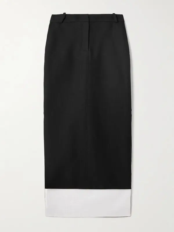 LANVIN Asymmetric Wool Skirt