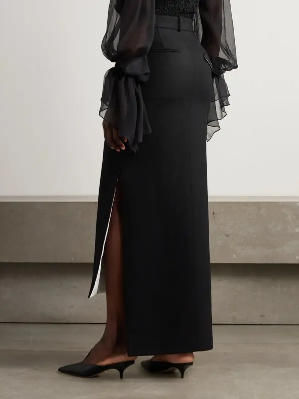 LANVIN Asymmetric Wool Skirt
