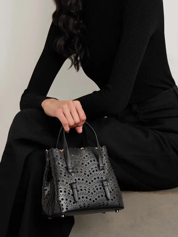 Alaïa Mina 20 Laser-cut Leather Tote