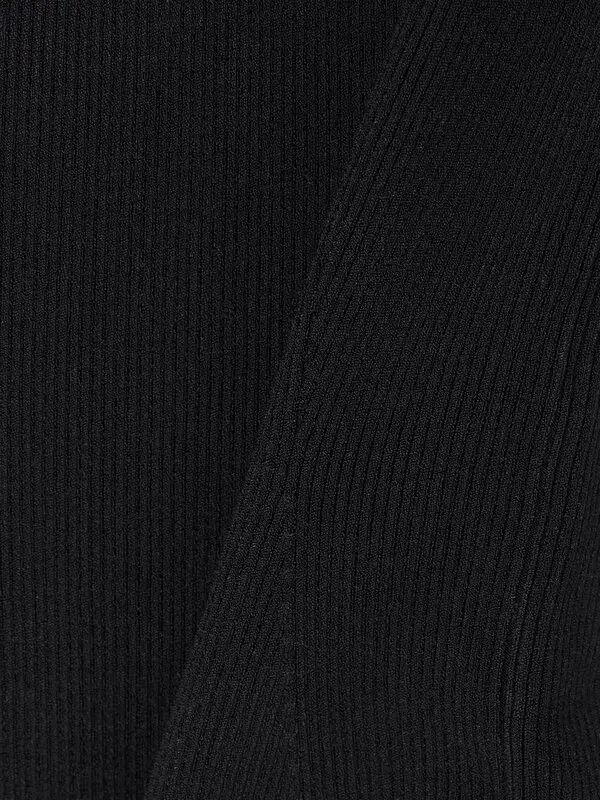 Alaïa Ribbed Jersey Bodysuit - Black