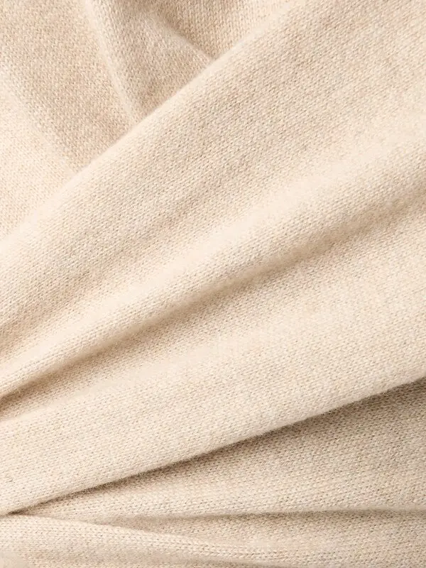 Alaïa Cropped Cashmere-blend Wrap Top