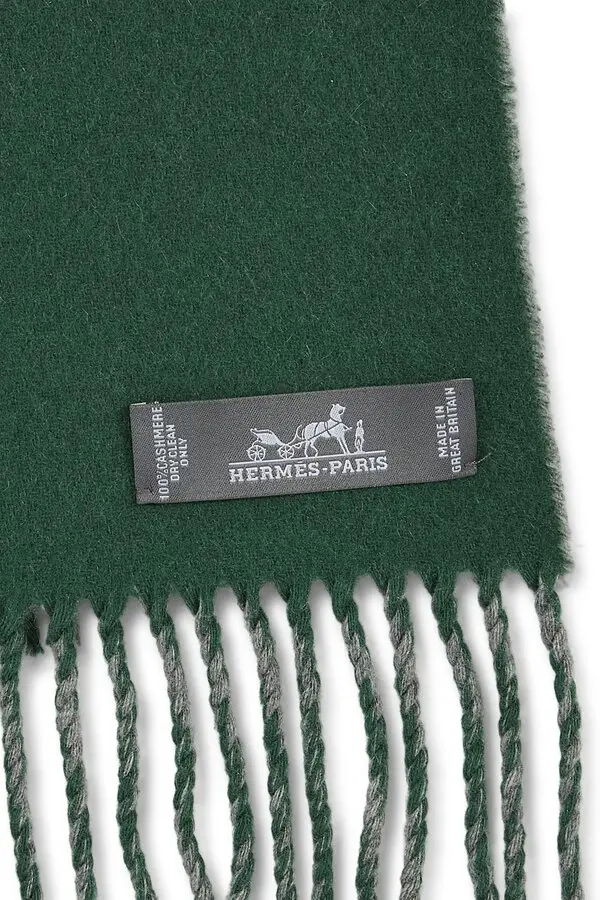 Hermès Cashmere Bicolor Scarf - Grey