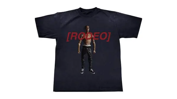 TRAVIS SCOTT Rodeo 10 Years Action Figure Tee Shirt - Black