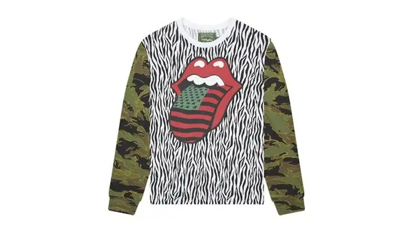 DENIM TEARS X Rolling Stones Long Sleeve Tee Shirt